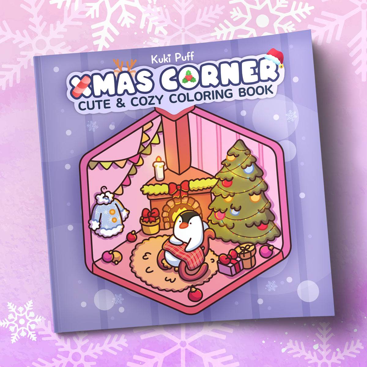 Xmas Corner Coloring Book by Kuki Puff – Kuki Puff Coloring Books