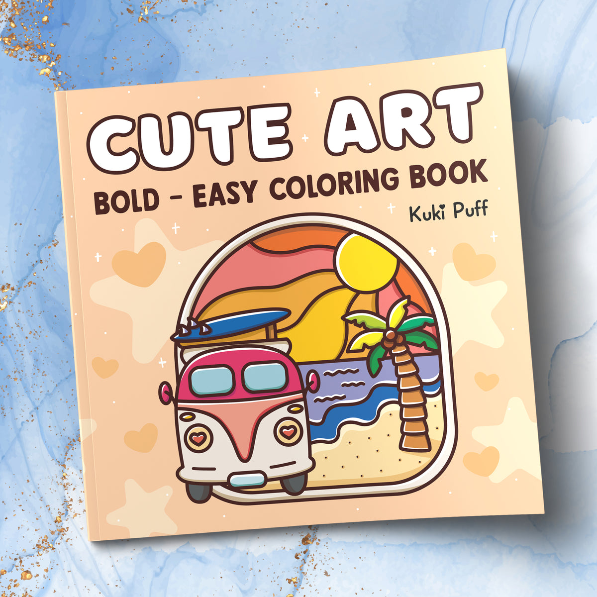 Cute Art Coloring Book by Kuki Puff – Kuki Puff Coloring Books